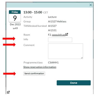 How to View the Schedule in TimeEdit | KTH Intranet